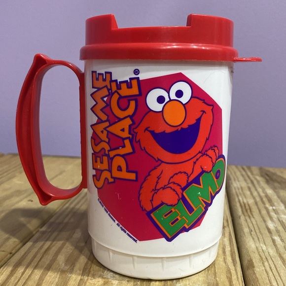 Vintage | Dining | Vintage 998 Sesame Street Elmo Mug Kids Sesame Place ...